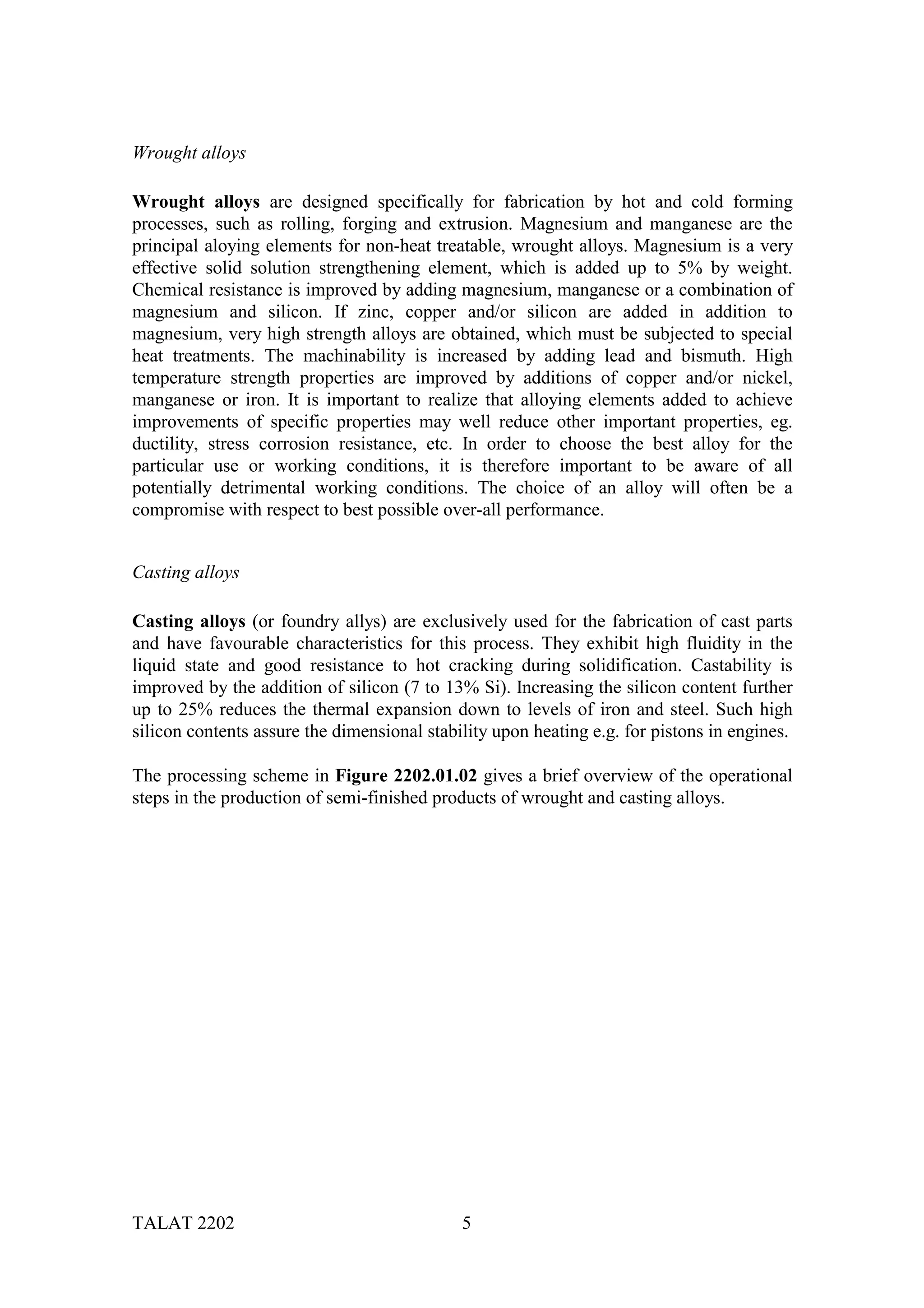 TALAT Lecture 2202: Structural Aluminium Materials | PDF
