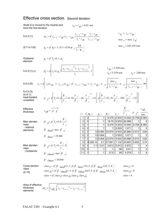 TALAT Lecture 2301: Design of Members Example 4.1: Bending moment ...