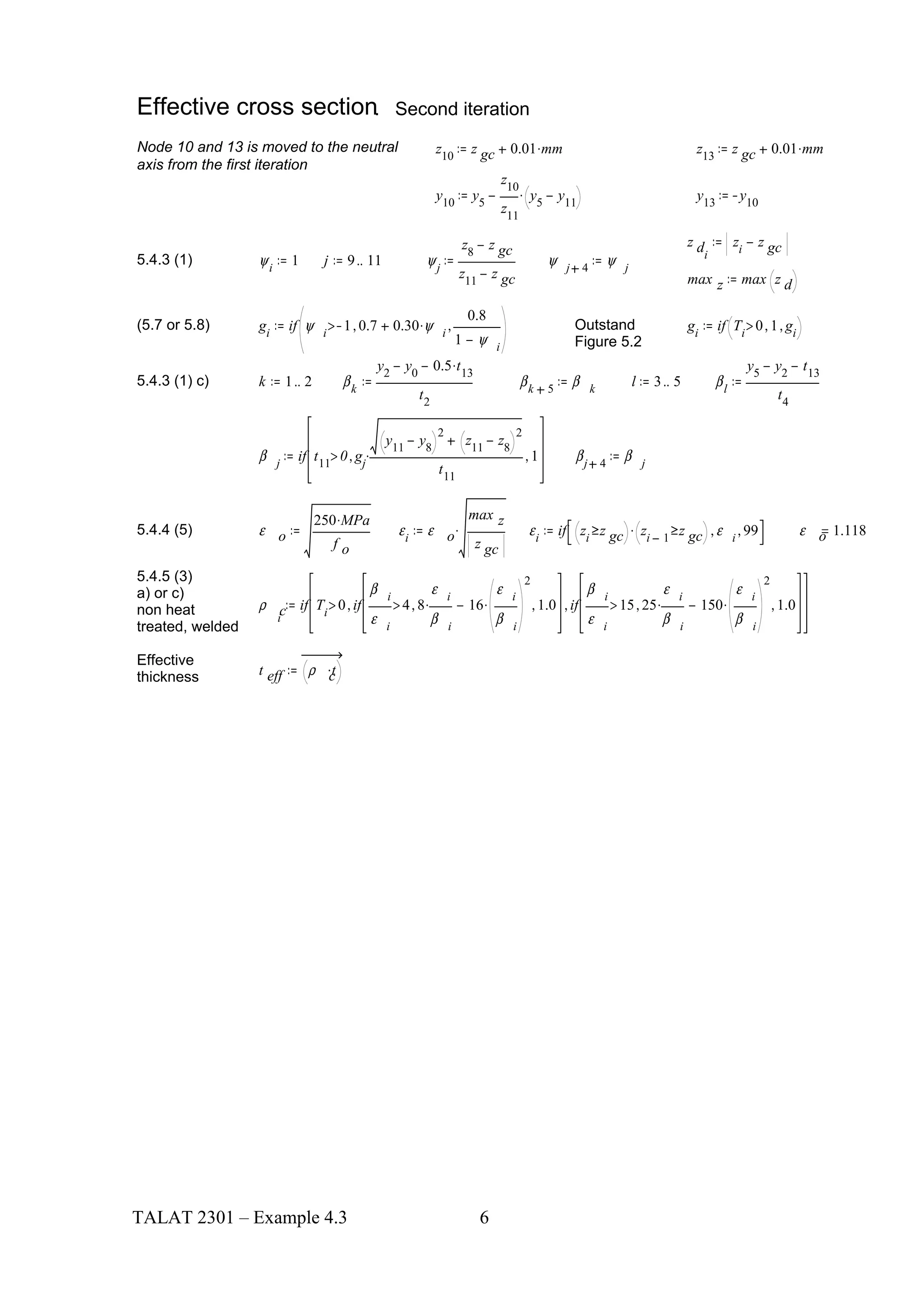 TALAT Lecture 2301: Design of Members Example 4.3: Bending moment ...