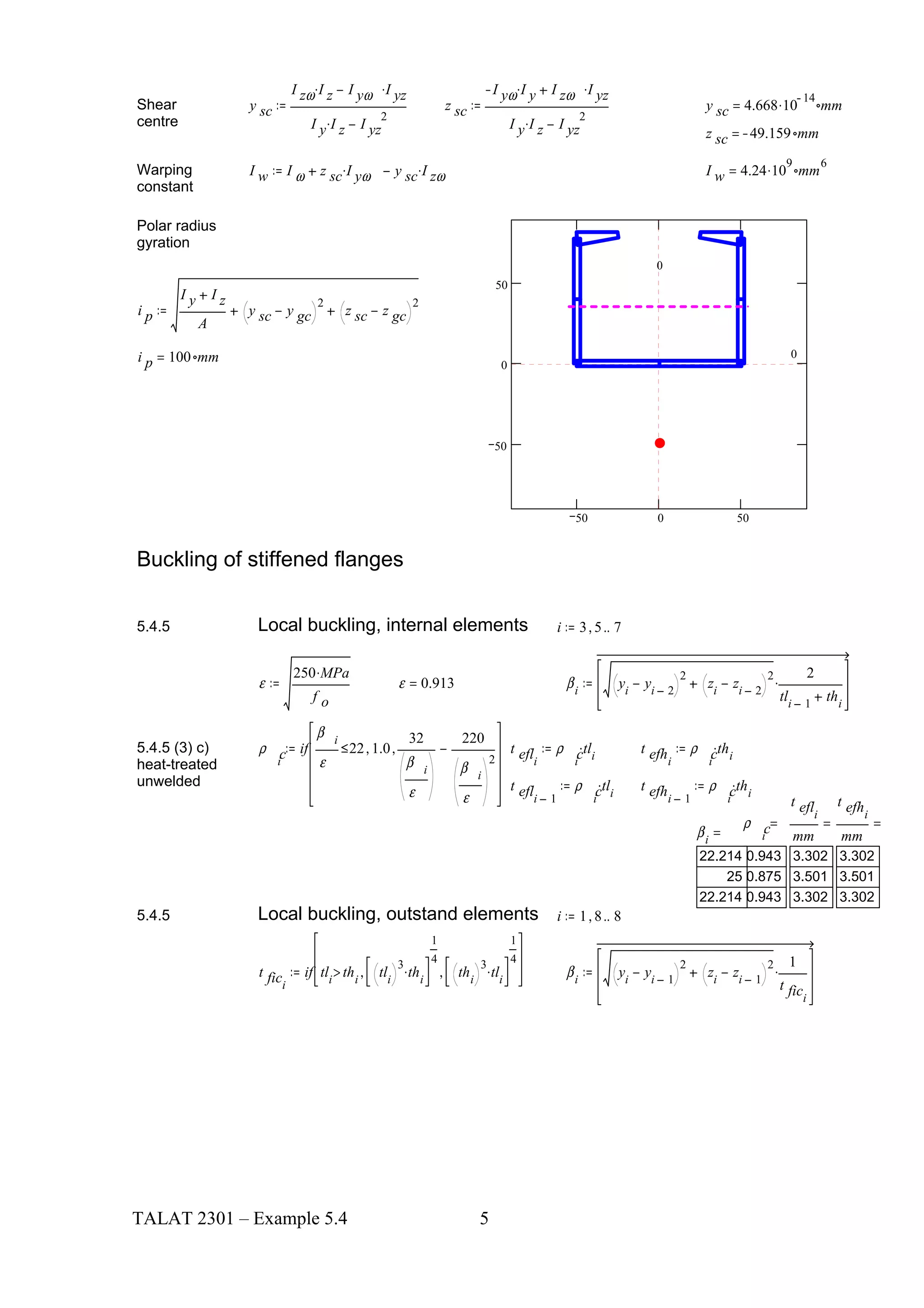 TALAT Lecture 2301: Design of Members Example 5.4: Axial force ...