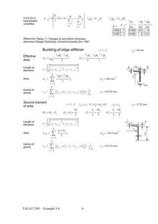 TALAT Lecture 2301: Design of Members Example 5.4: Axial force ...