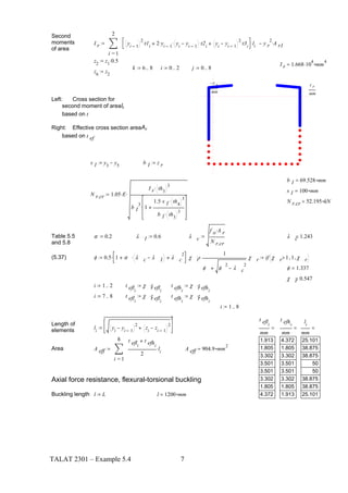 TALAT Lecture 2301: Design of Members Example 5.4: Axial force ...