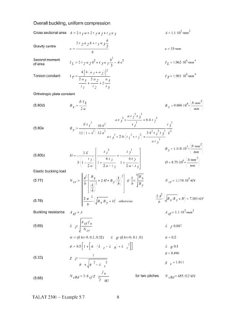 TALAT Lecture 2301: Design of Members Example 5.7: Axial force ...