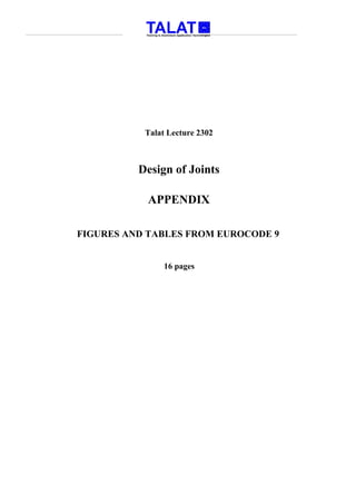 TALAT Lecture 2302: Design of Joints: Appendix - Figures and Tables ...