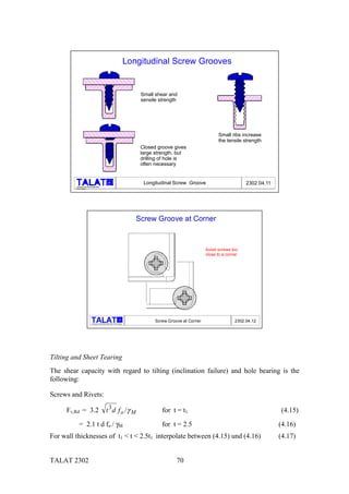 TALAT Lecture 2302: Design of Joints | PDF