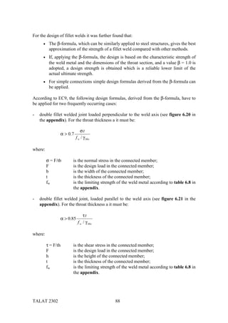TALAT Lecture 2302: Design of Joints | PDF