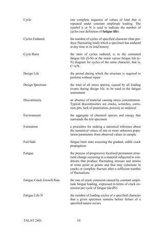 TALAT Lecture 2401: Fatigue Behaviour and Analysis | PDF