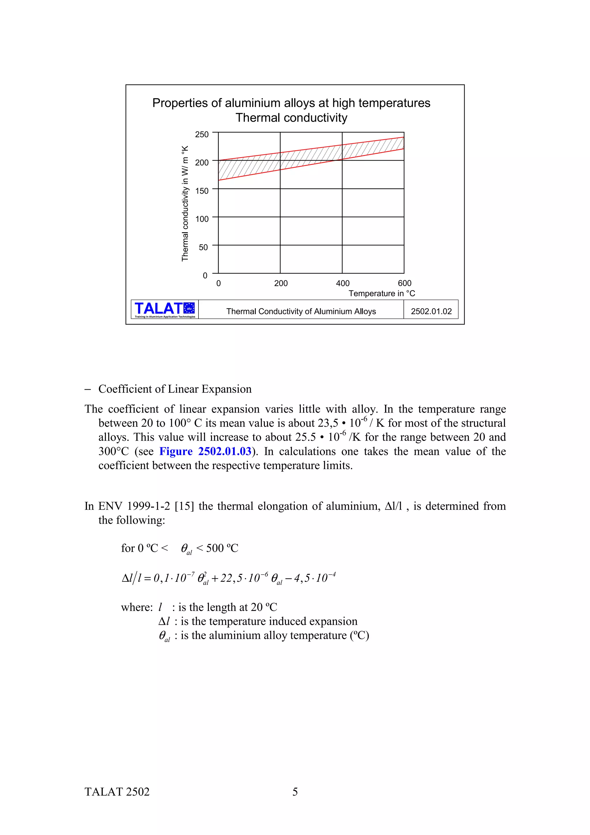 TALAT Lecture 2502: Material Aspects of Fire Design | PDF