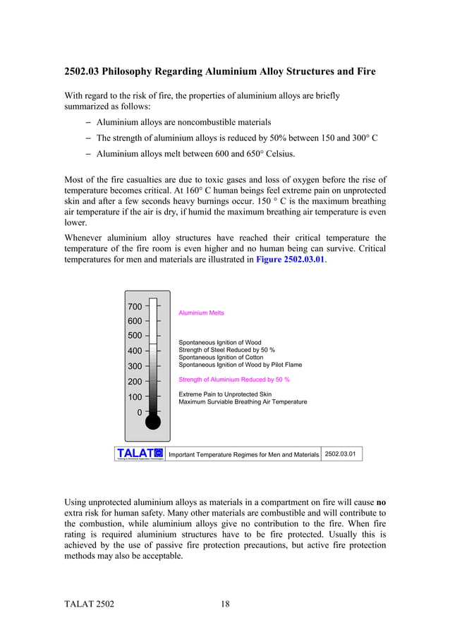 TALAT Lecture 2502: Material Aspects of Fire Design | PDF