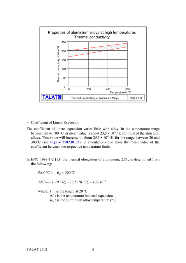 TALAT Lecture 2502: Material Aspects of Fire Design | PDF