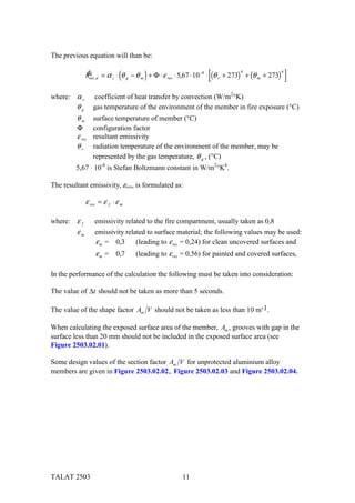 TALAT Lecture 2503: Calculation Methods for Fire Design | PDF