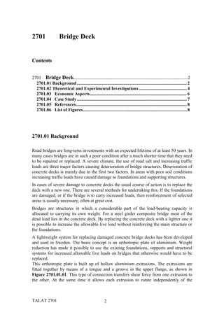 TALAT Lecture 2701: Bridge Deck | PDF