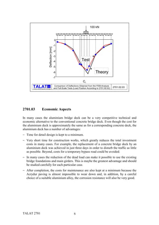TALAT Lecture 2701: Bridge Deck | PDF