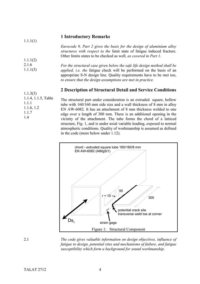 TALAT Lecture 2712: Design Example in Fatigue | PDF | Science