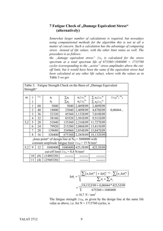 TALAT Lecture 2712: Design Example in Fatigue | PDF
