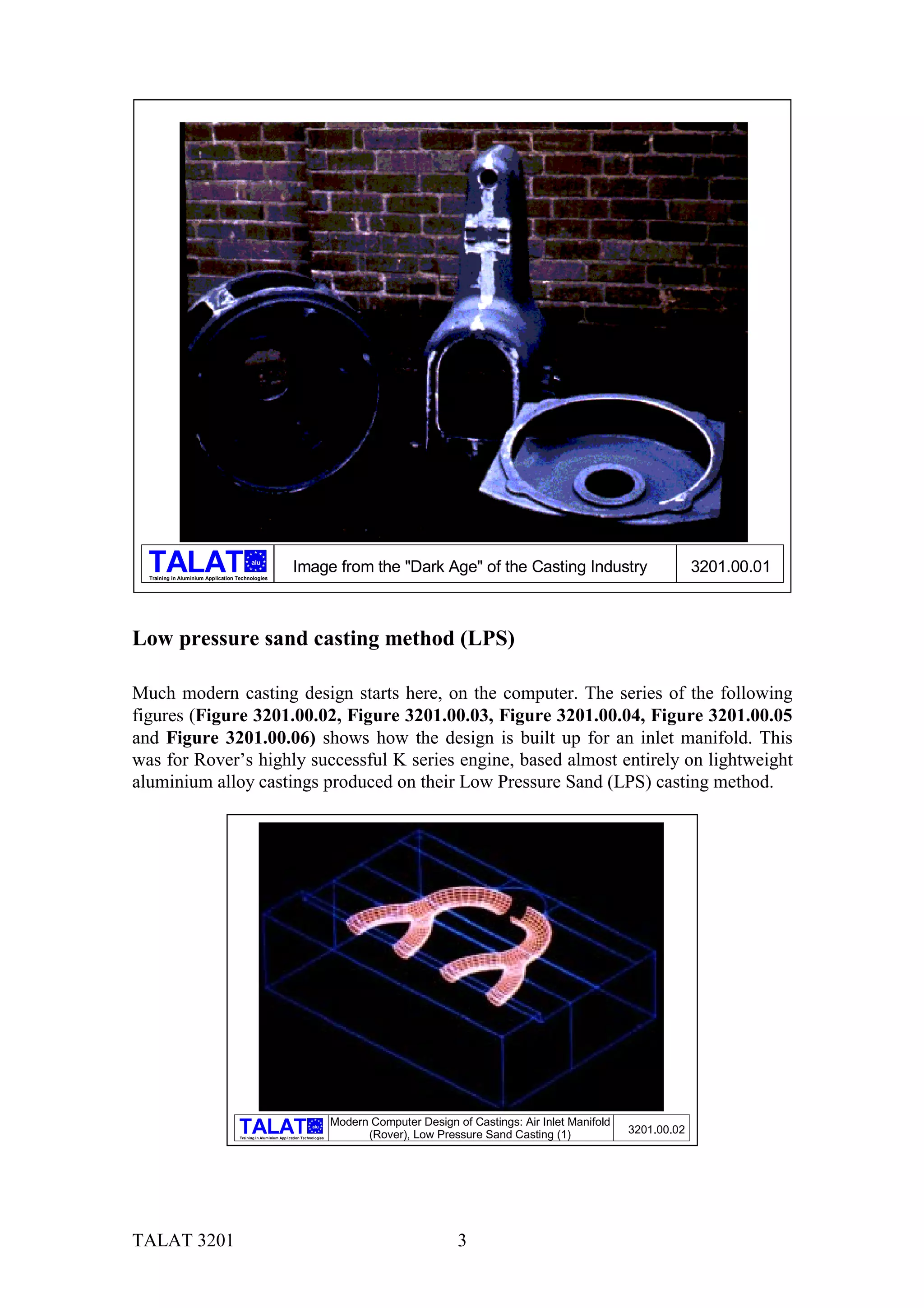 TALAT Lecture 3201: Introduction to Casting Technology | PDF