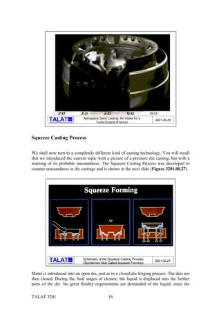 TALAT Lecture 3201: Introduction to Casting Technology | PDF