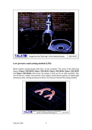 TALAT Lecture 3201: Introduction to Casting Technology | PDF