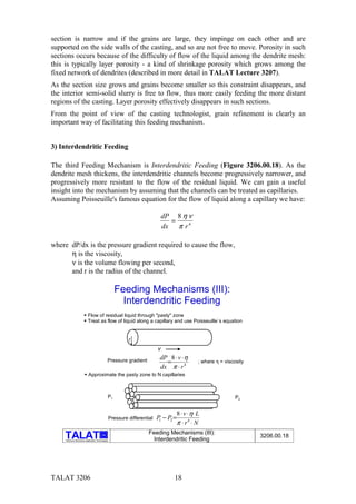 TALAT Lecture 3206: The Feeding of Castings | PDF