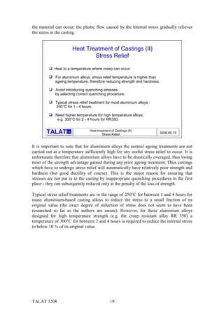 TALAT Lecture 3208: The Finishing of Castings | PDF