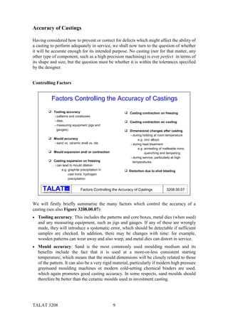 TALAT Lecture 3208: The Finishing of Castings | PDF