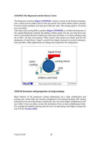 TALAT Lecture 3210: Continuous Casting | PDF