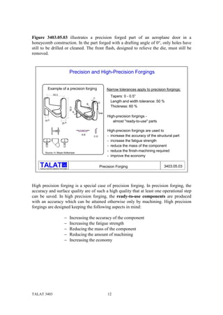 TALAT Lecture 3403: Designing of Forgings | PDF