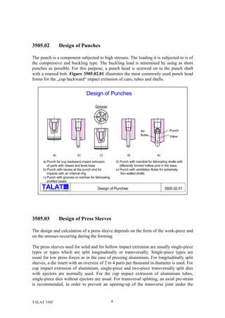 TALAT Lecture 3505: Tools for Impact Extrusion | PDF