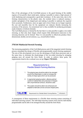 TALAT Lecture 3703: Stretch Forming | PDF