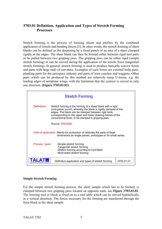 TALAT Lecture 3703: Stretch Forming | PDF | Physics | Science