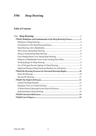 TALAT Lecture 3704: Deep Drawing | PDF | Drawing and Sketching | Arts ...