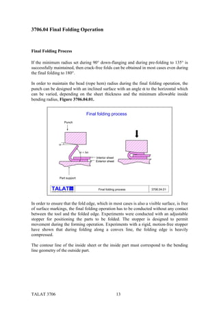 TALAT Lecture 3706: Bending and Folding | PDF