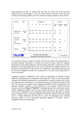TALAT Lecture 3710: Case Study on Can Making | PDF