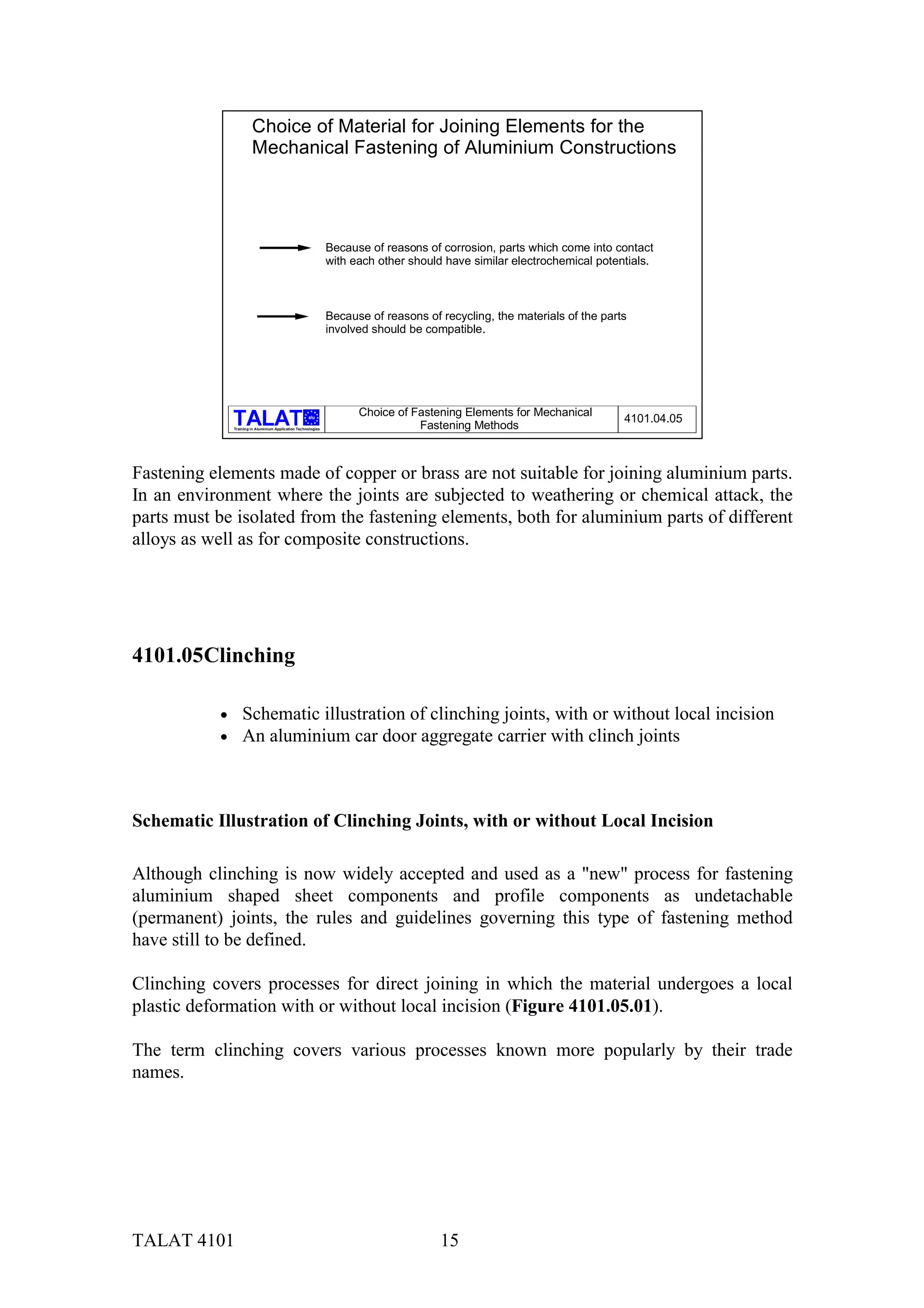 TALAT Lecture 4101: Definition and Classification of Mechanical ...