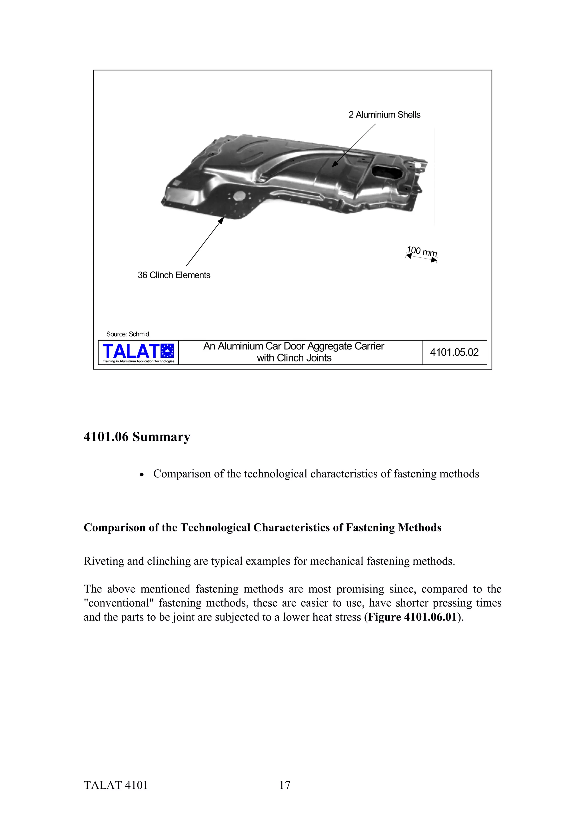 TALAT Lecture 4101: Definition and Classification of Mechanical ...