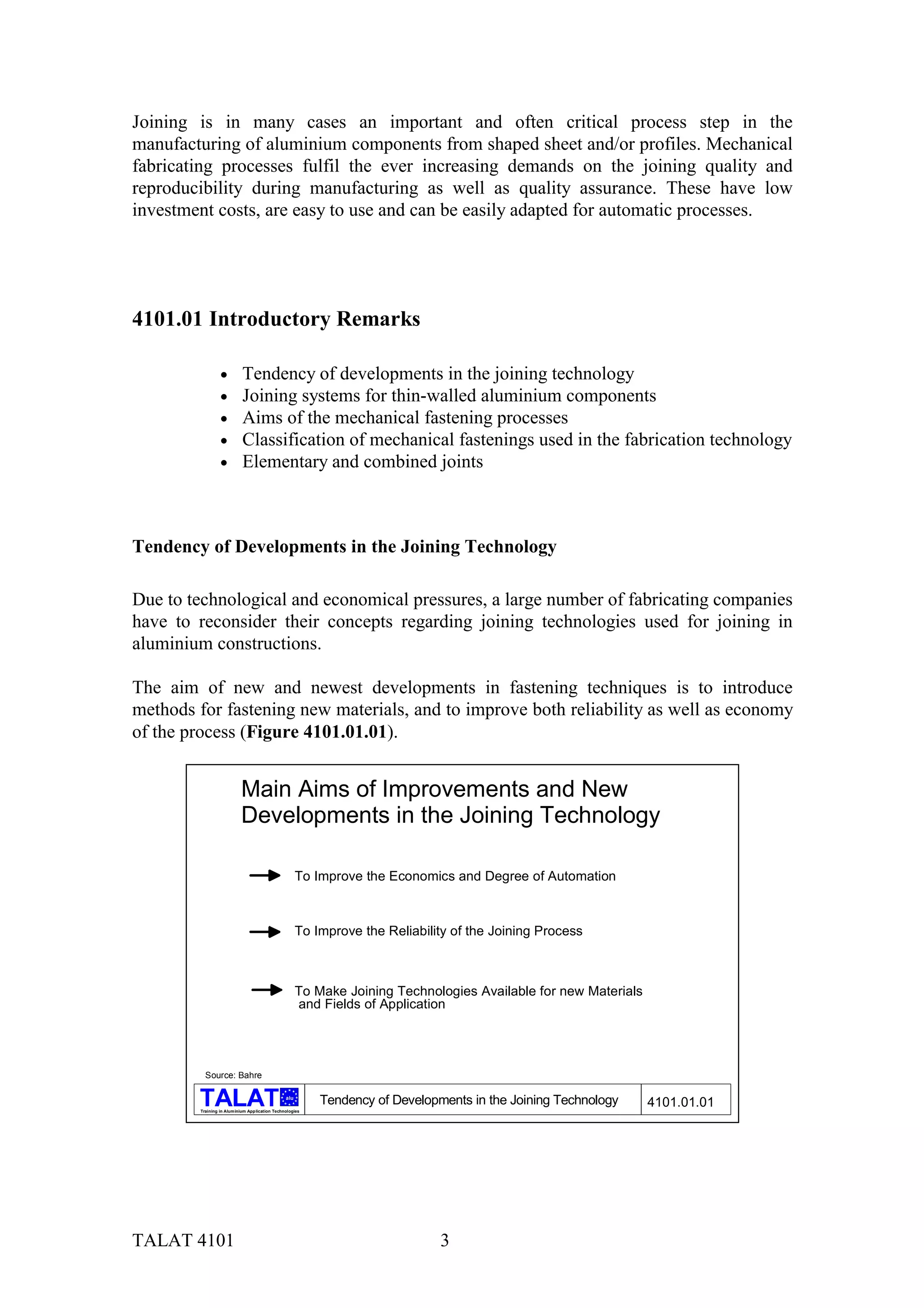 TALAT Lecture 4101: Definition and Classification of Mechanical ...