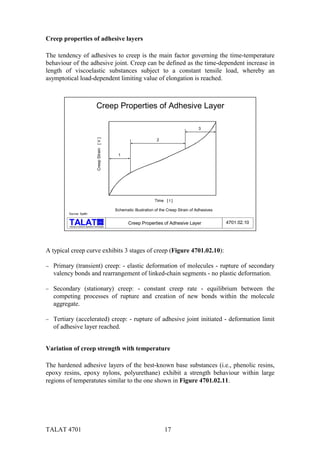 TALAT Lecture 4701: Terms and Definitions for Adhesive Bonding | PDF