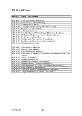 TALAT Lecture 4701: Terms and Definitions for Adhesive Bonding | PDF