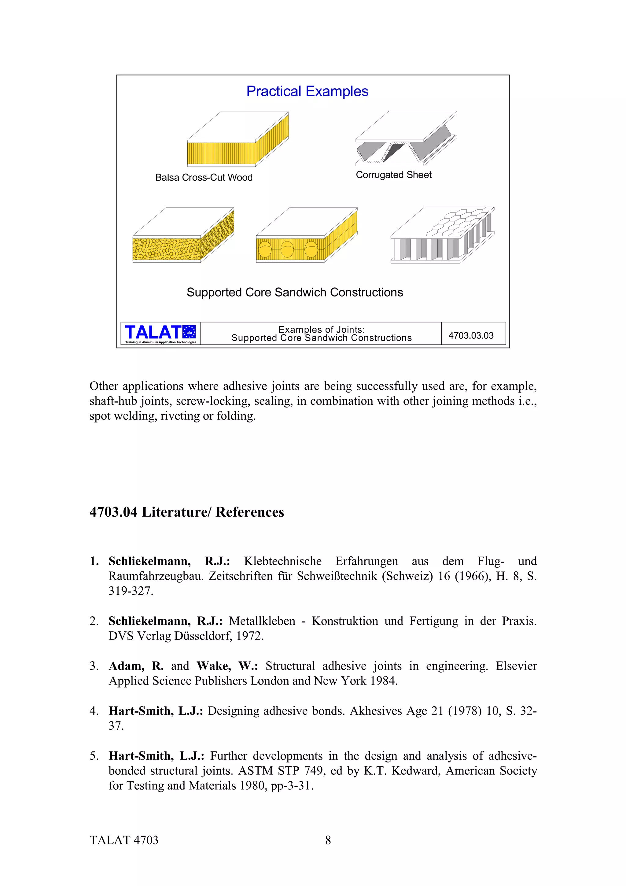 TALAT Lecture 4703: Design and Calculation of Adhesive Joints | PDF