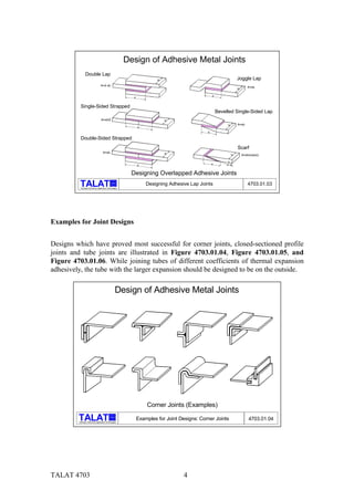 TALAT Lecture 4703: Design and Calculation of Adhesive Joints | PDF ...