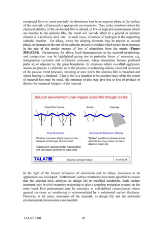 TALAT Lecture 5101: Surface Characteristics of Aluminium and Aluminium Alloys | PDF