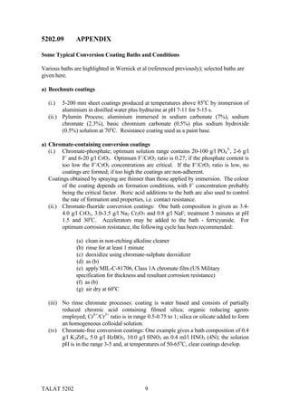 TALAT Lecture 5202: Conversion Coatings | PDF