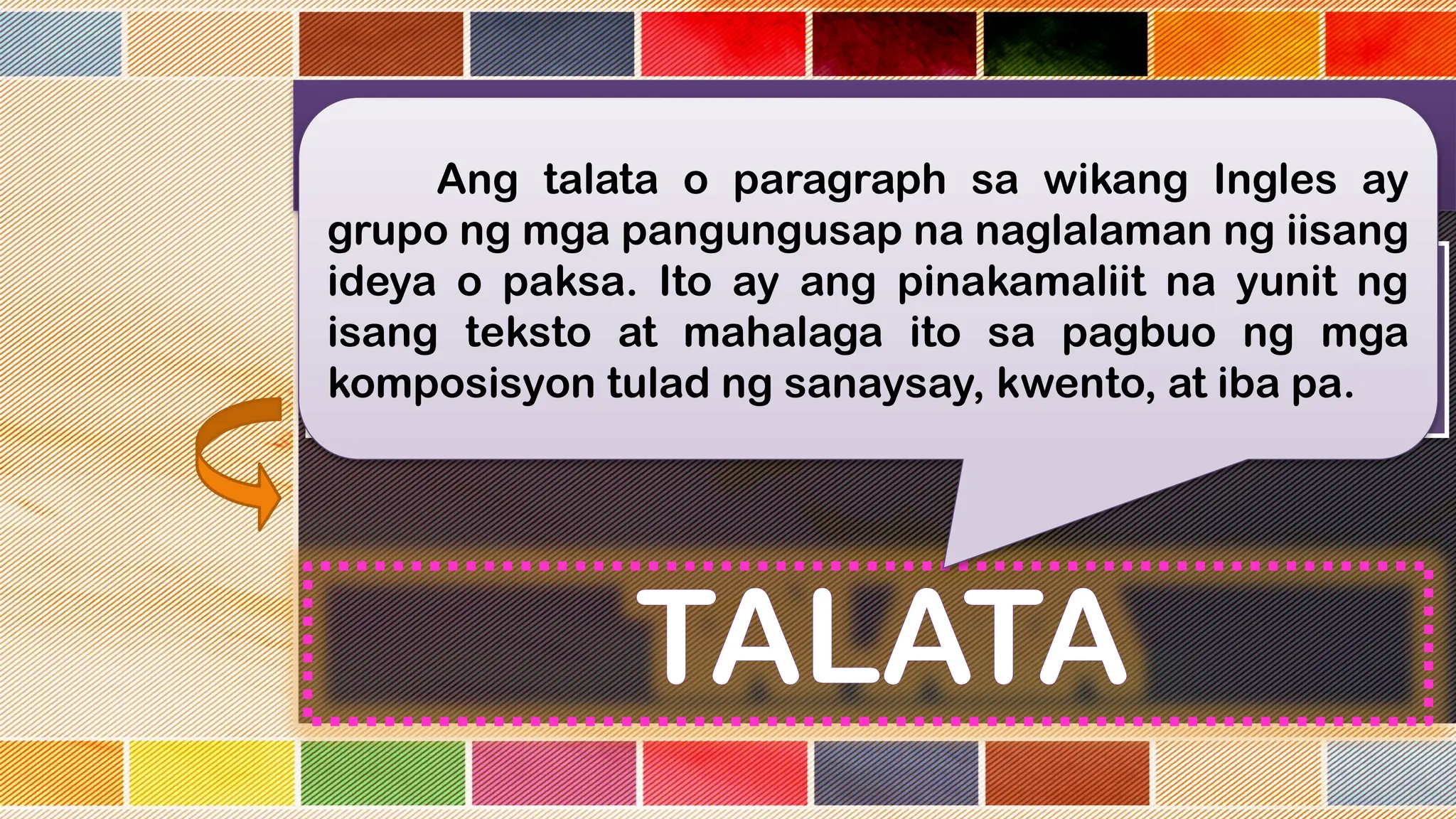 talata mga uri ng talata at mga paraan sa pagpapalawak ng paksa.pptx