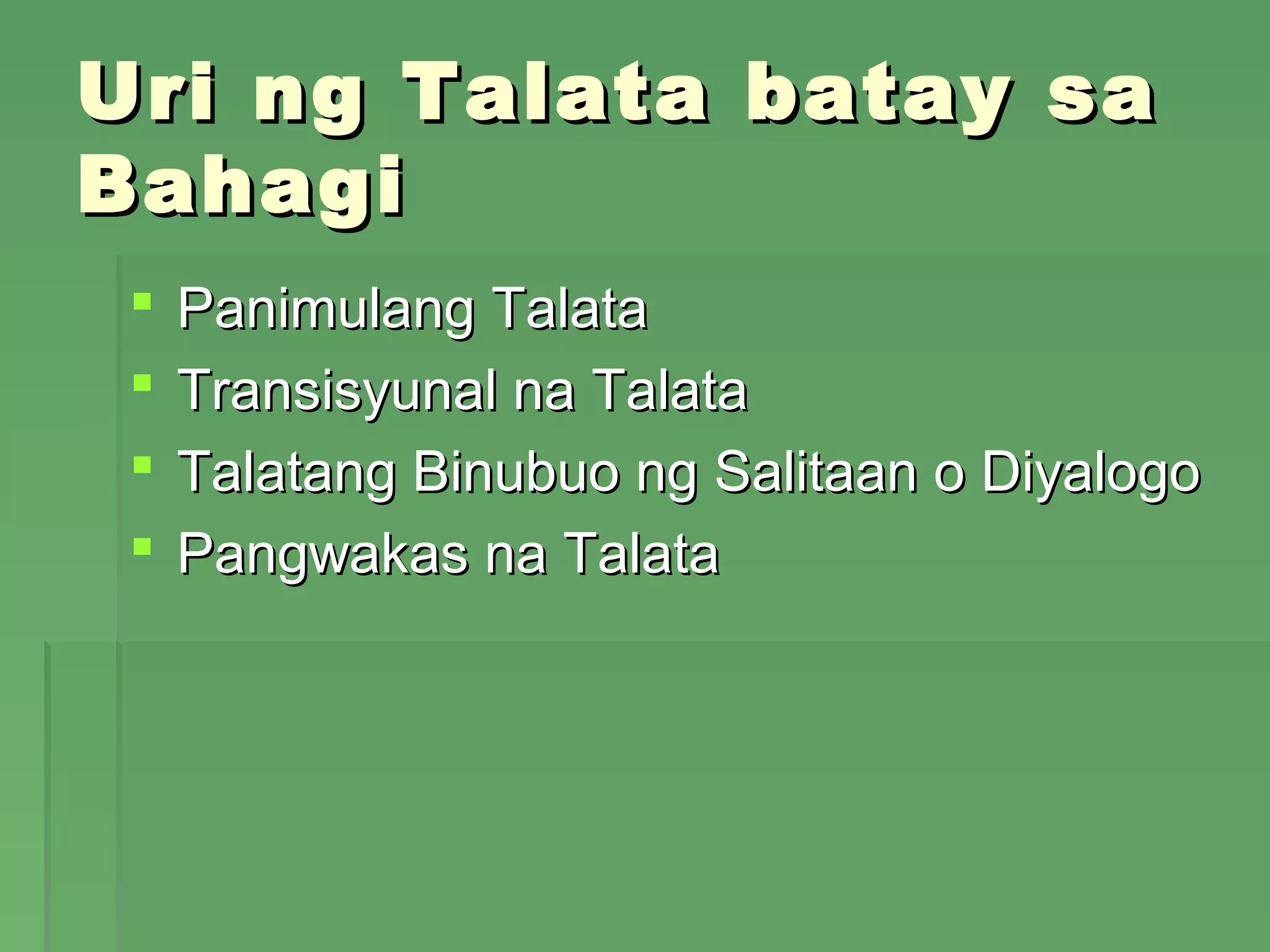 Talata | PPT