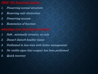 functional endodontic sinus surgery project | PPTX | Ear, Nose and ...