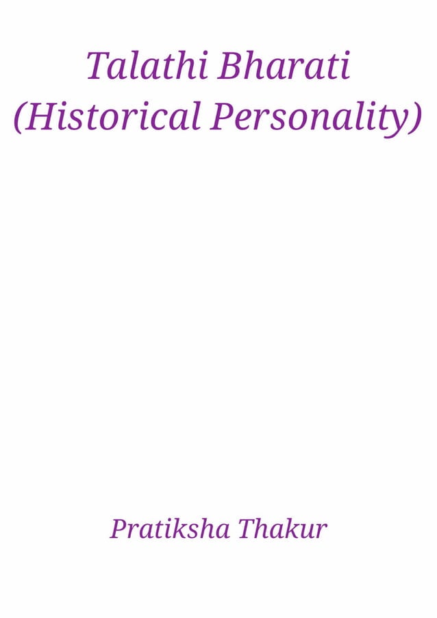 Talathi Bharati (Historical Personality) | PDF