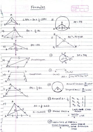 Talathi Bharati (Maths Formulas) | PDF
