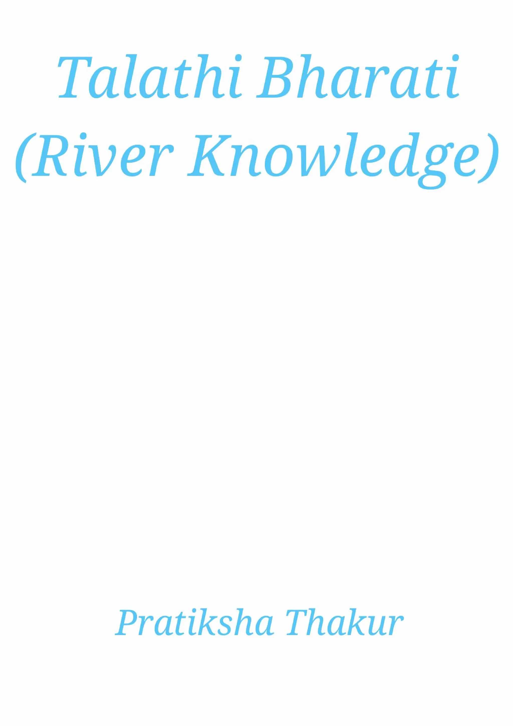 Talathi Bharati (River Knowledge) | PDF | Hinduism | Religion ...