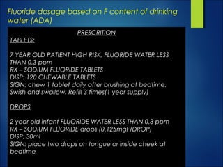 systemic fluorides -Dr TALAT NAZ | PPT