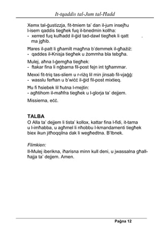 Talb tal Hadd | PDF